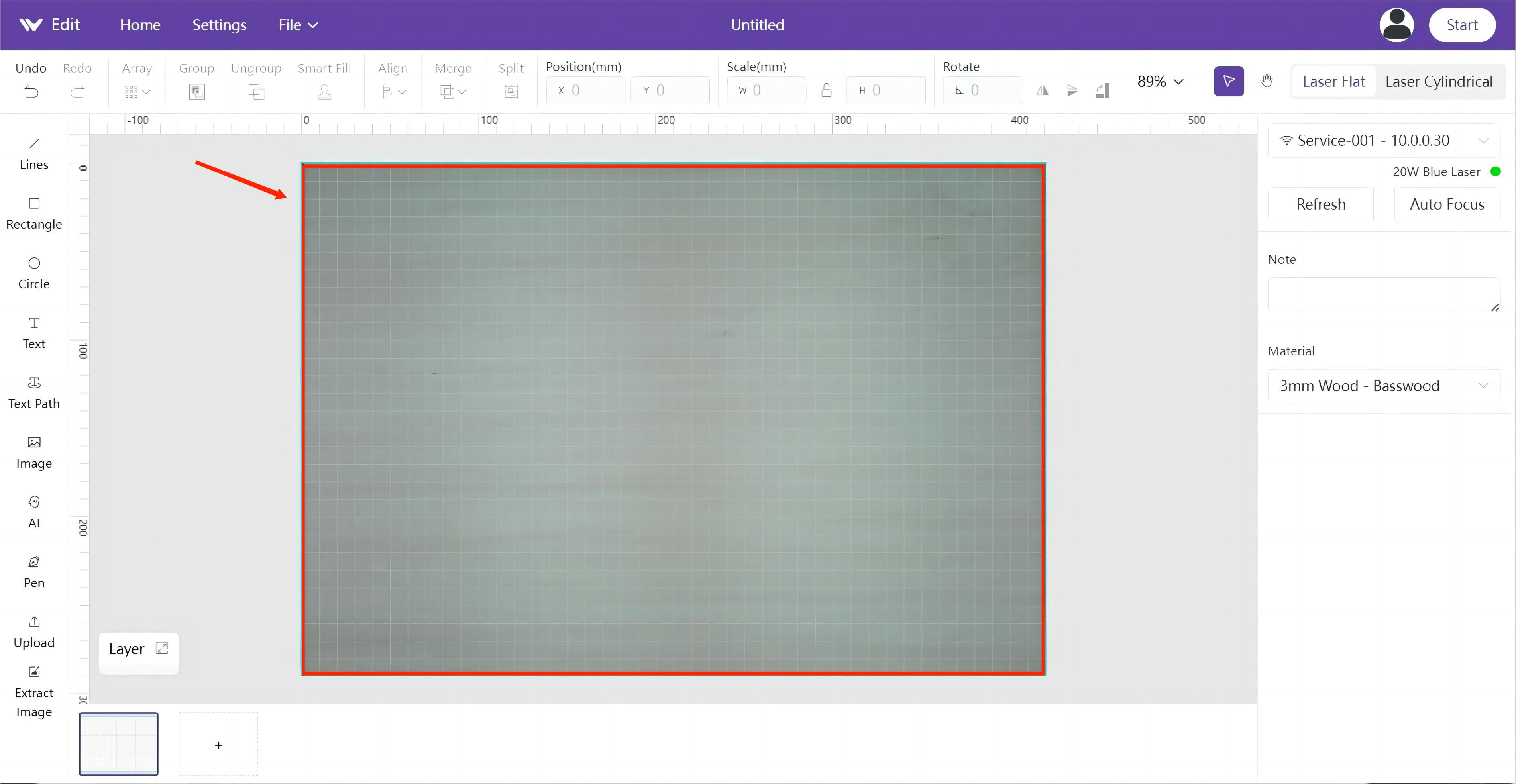 The Working Area of WeCreat Vision – WeCreat | Support